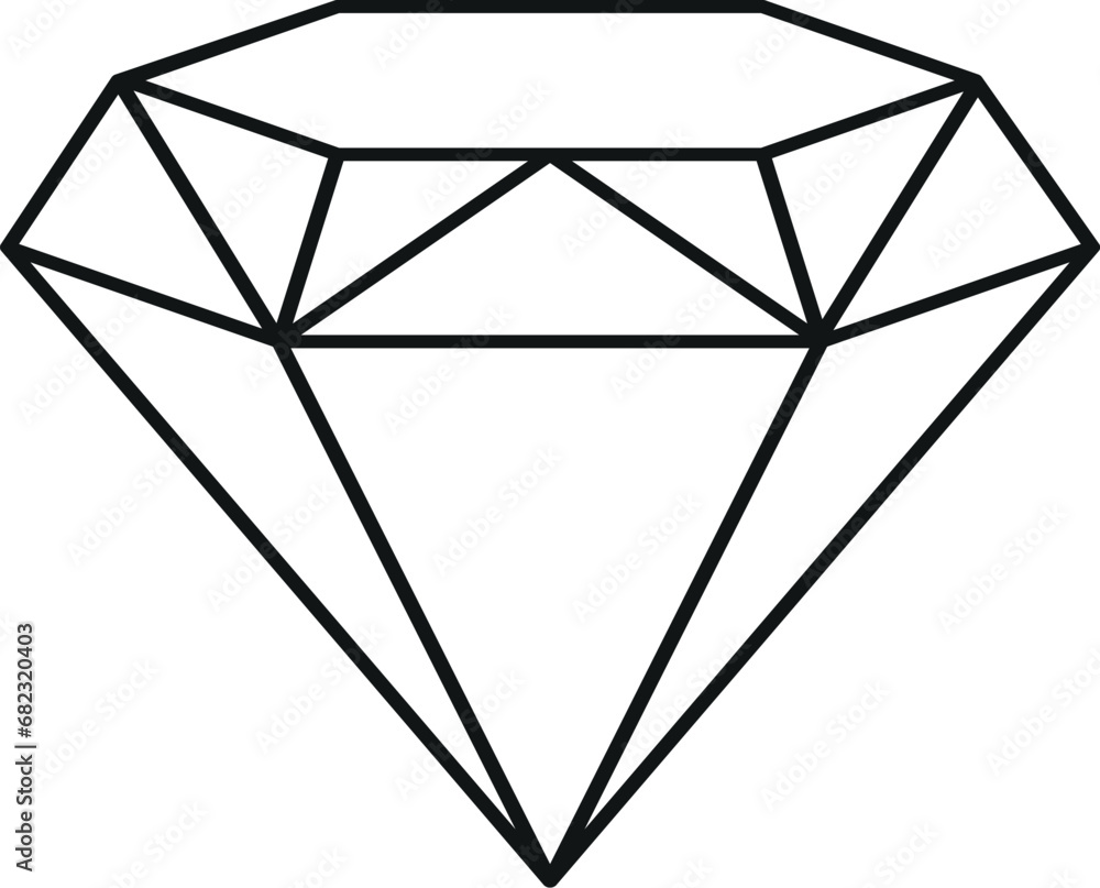 Diamond SVG Cut File for Cricut and Silhouette, EPS ,Vector, PNG , JPEG ...