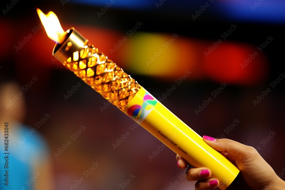 The olympic flame is a symbol of the olympic games, representing the ...
