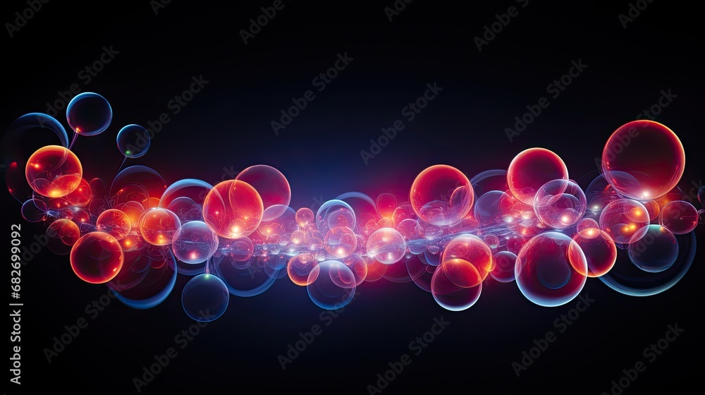 Volume simulation in bubble style, Generative AI Stock Illustration ...