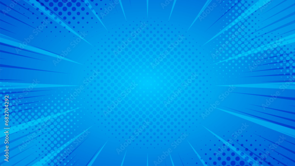 abstract blue comic background Stock Vector | Adobe Stock