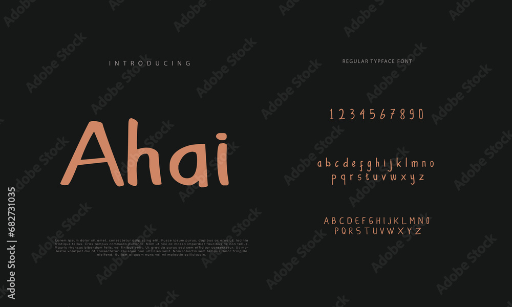 Handwritten Script font. Hand drawn brush style modern calligraphy ...