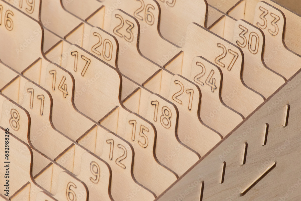 Numbered Sections Figures Storage Objects Parts OSB Material Signs ...