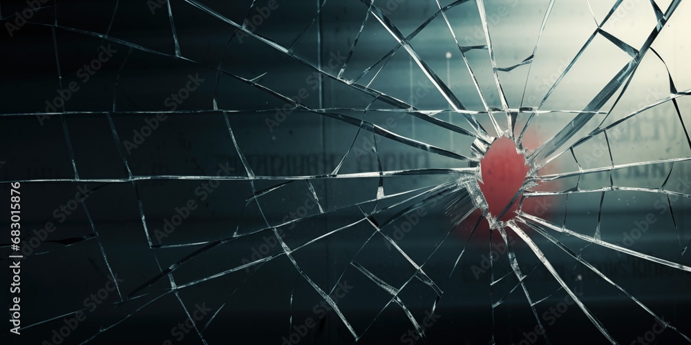 Bullet Hole - Cracked Laminated Glass Texture - Thriller, action ...