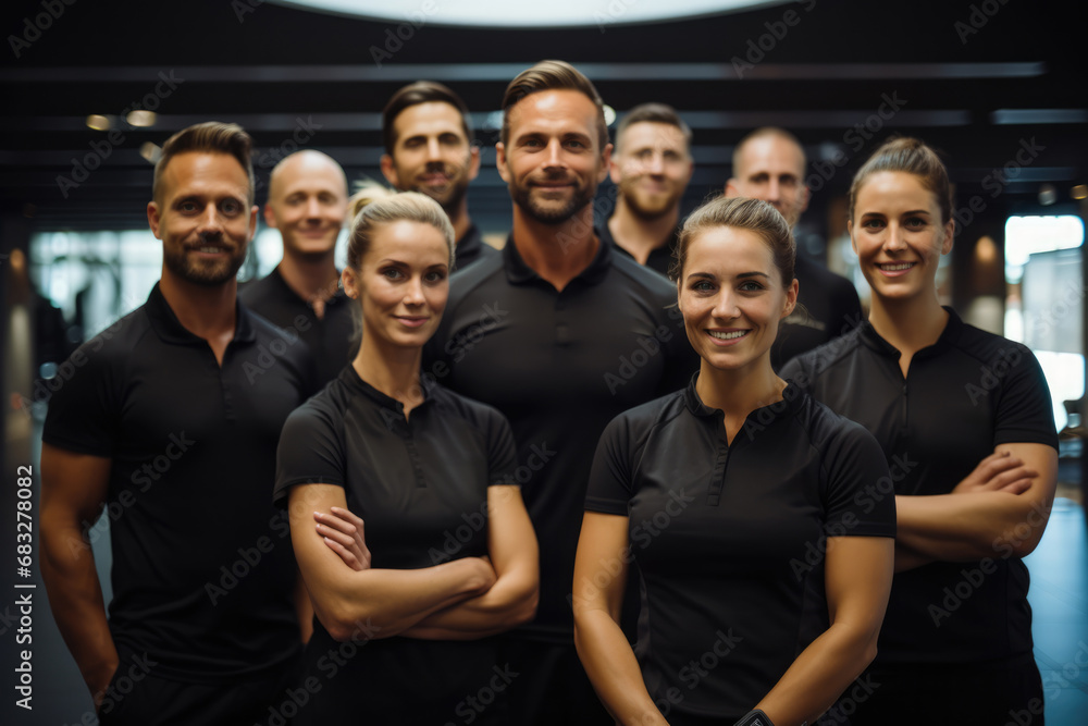 Stock-Foto „Smiling Gym Staff In A Luxury Gym. Сoncept Fitness ...