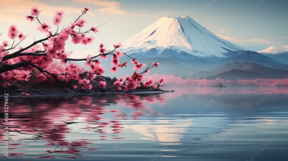 Ilustración de Stock Fujinomiya Shizuoka Japan Mt Fuji Spring, HD ...