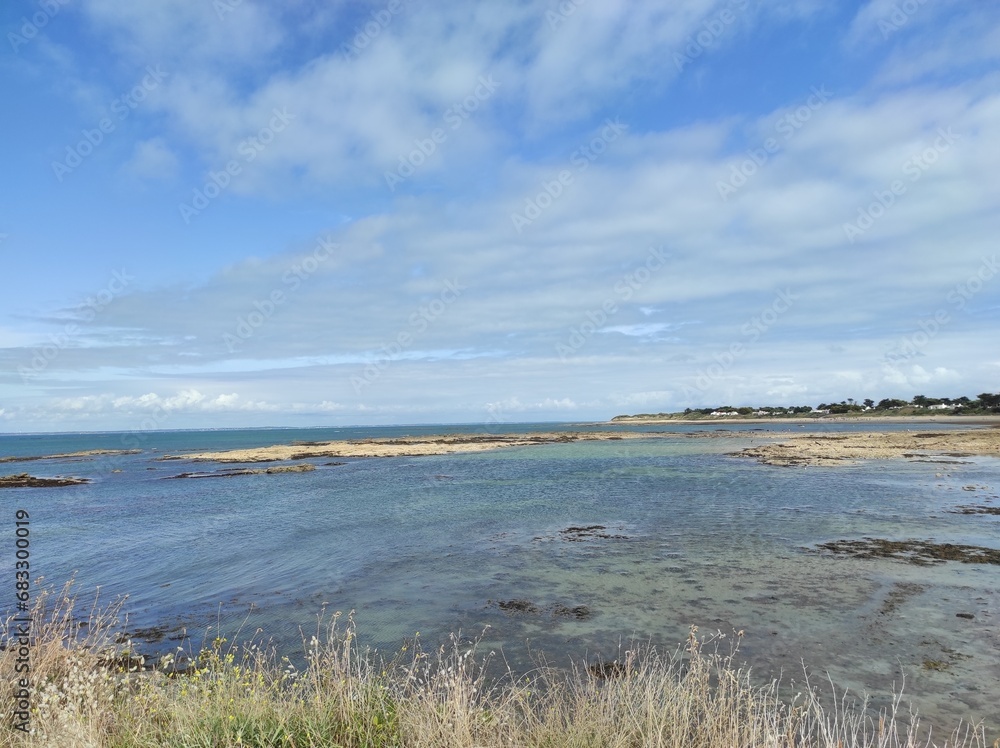 côte bretonne batz sur mer le croisic, ile de batz, le grand blockhaus ...