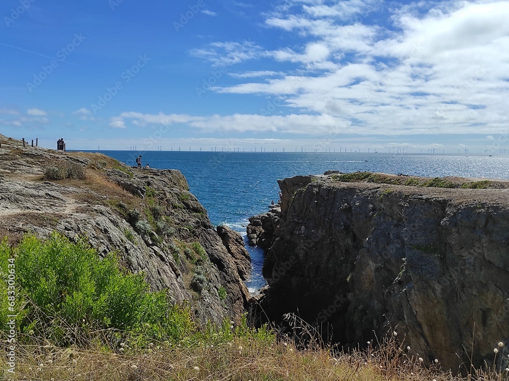 côte bretonne batz sur mer le croisic, ile de batz, le grand blockhaus ...