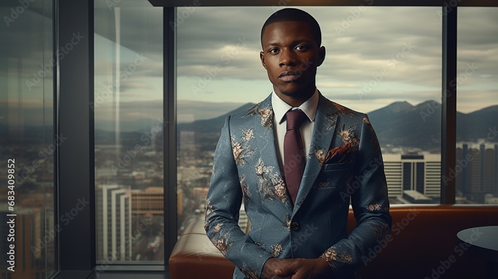 A sophisticated image of modern South African business attire, with a ...