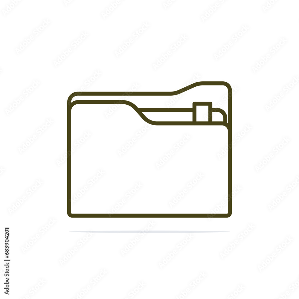 Data folder icon cartoon vector illustration Stock Vector | Adobe Stock