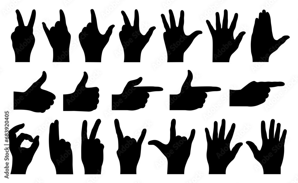 Стоковое векторное изображение «Hand SVG, Like SVG, Fingers SVG, Hand ...