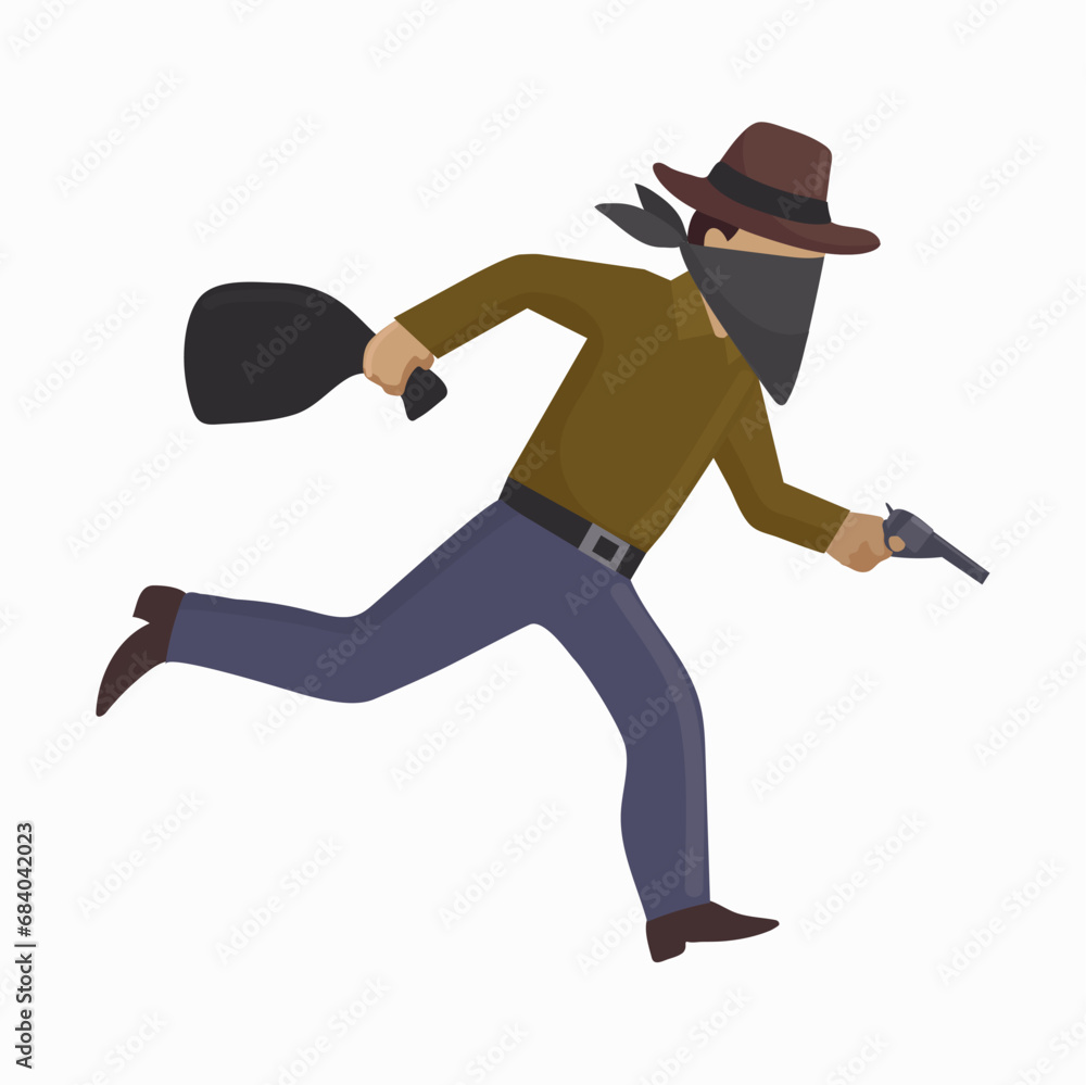 Robber icon clipart isolated vector illustration Stock Vector | Adobe Stock