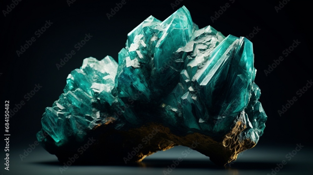 A high-detailed, Grandidierite sculpture that captures the essence of ...