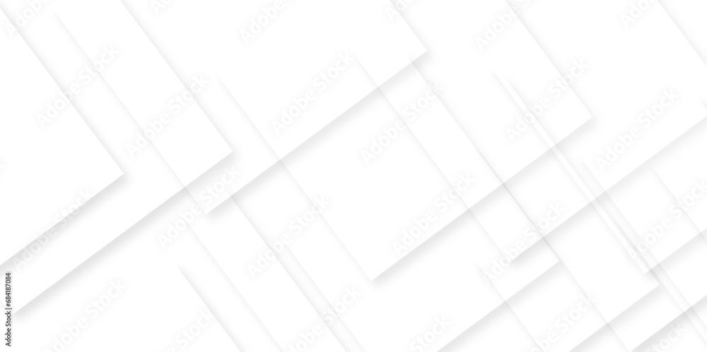 Abstract white square shape geometric line background. vector ...