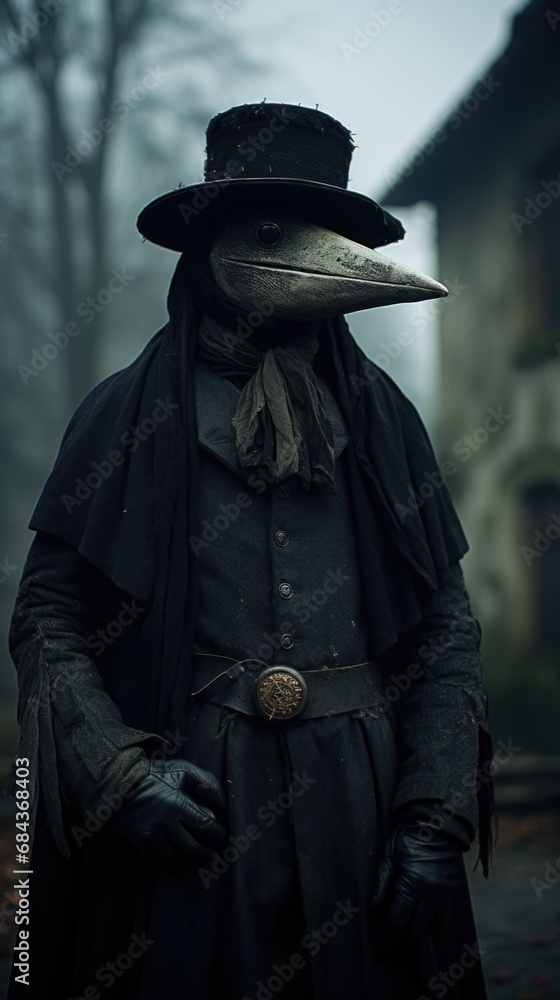 Plague doctor, pestilence, contagion epidemic, middle age, bubonic ...