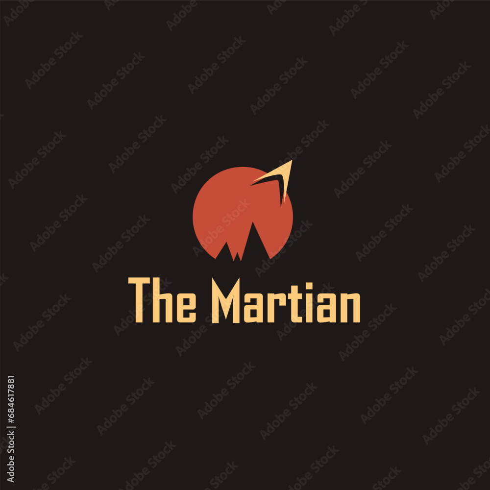 The Martian Logo The design is formed with a theme and color concept ...