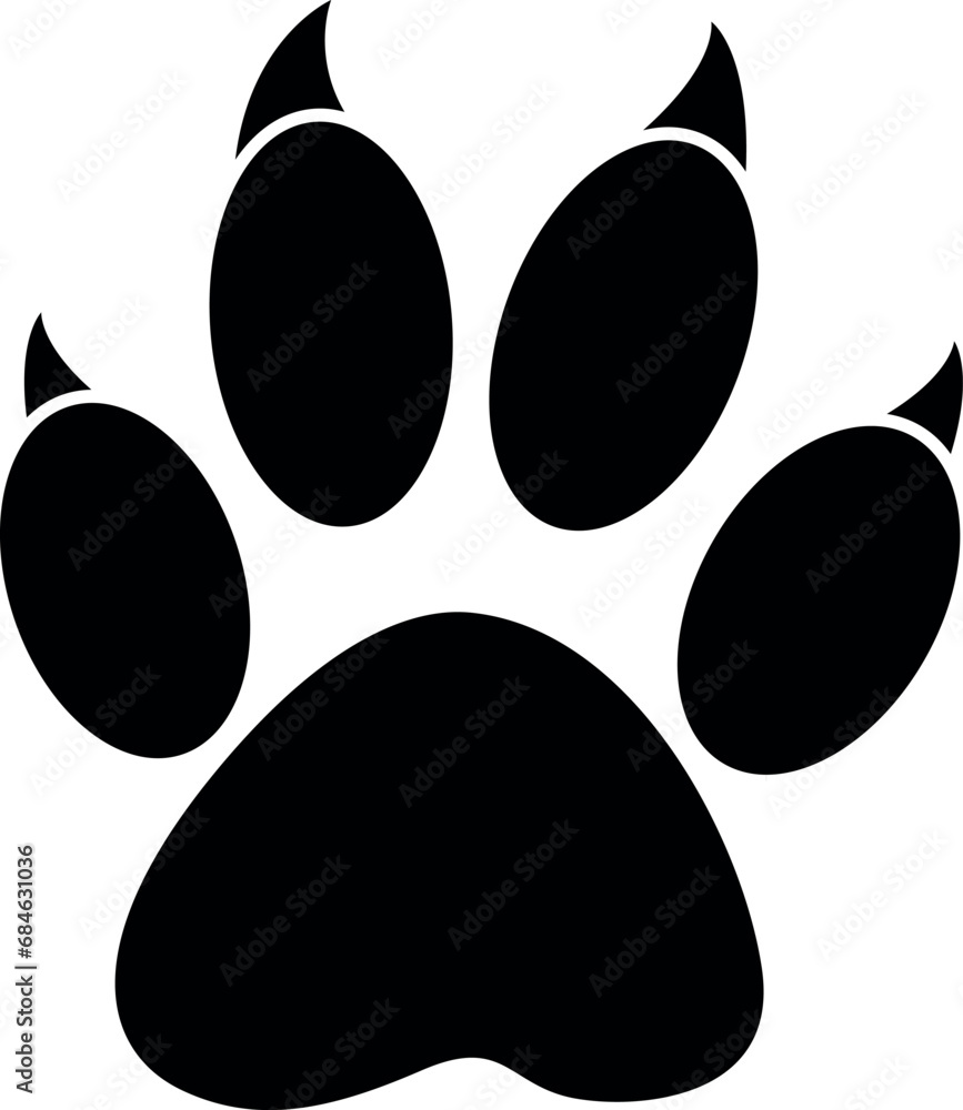Tiger Paw SVG Cut File for Cricut and Silhouette, EPS ,Vector, PNG ...