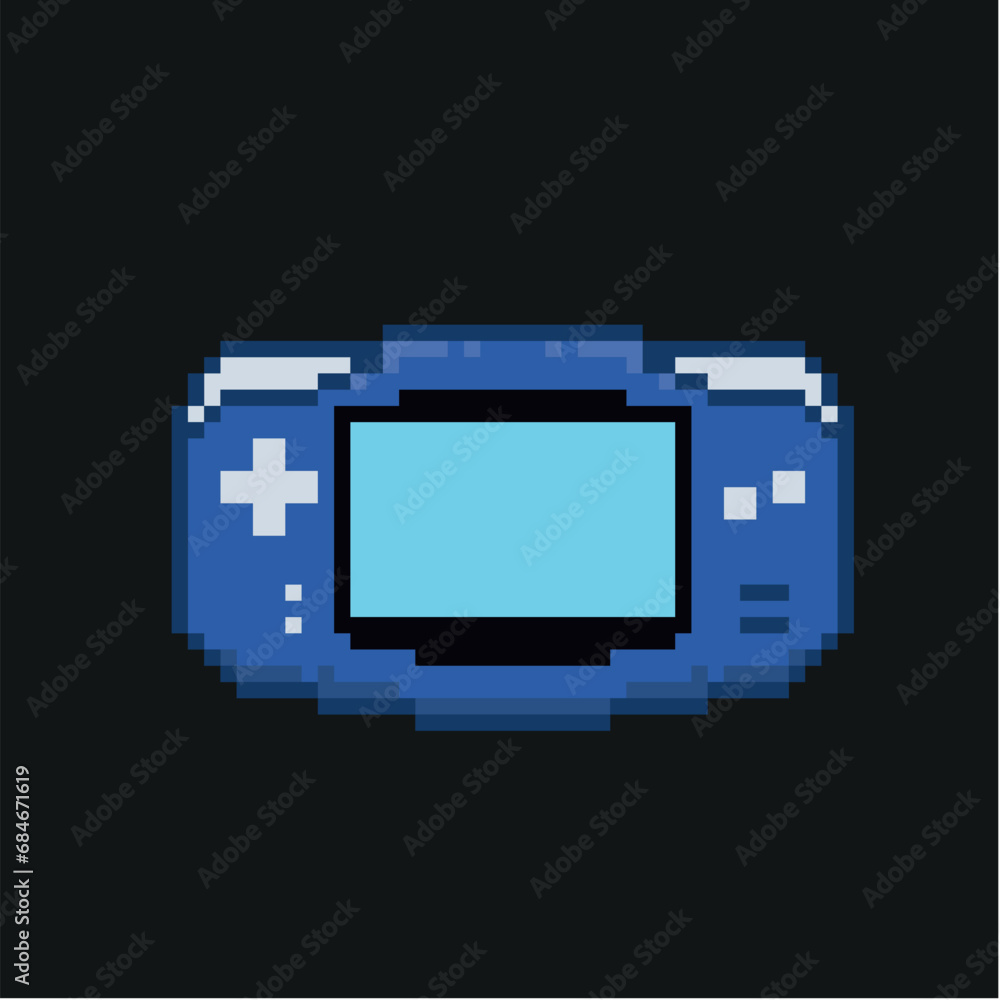 retro game console pixel art Stock Vector | Adobe Stock