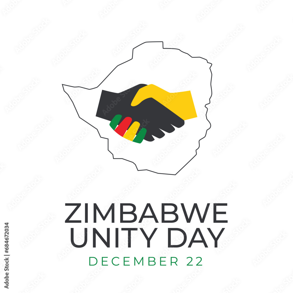 Zimbabwe Unity Day: Bold Vector Template Celebrating National Harmony ...