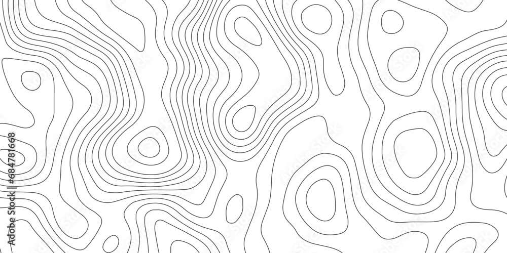 Abstract background of the topographic contours map with geographic ...