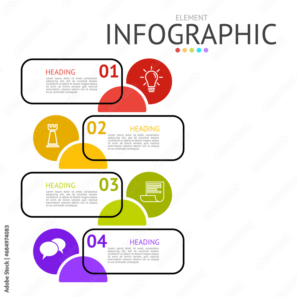 vector infographic border and circle design template block. used for ...