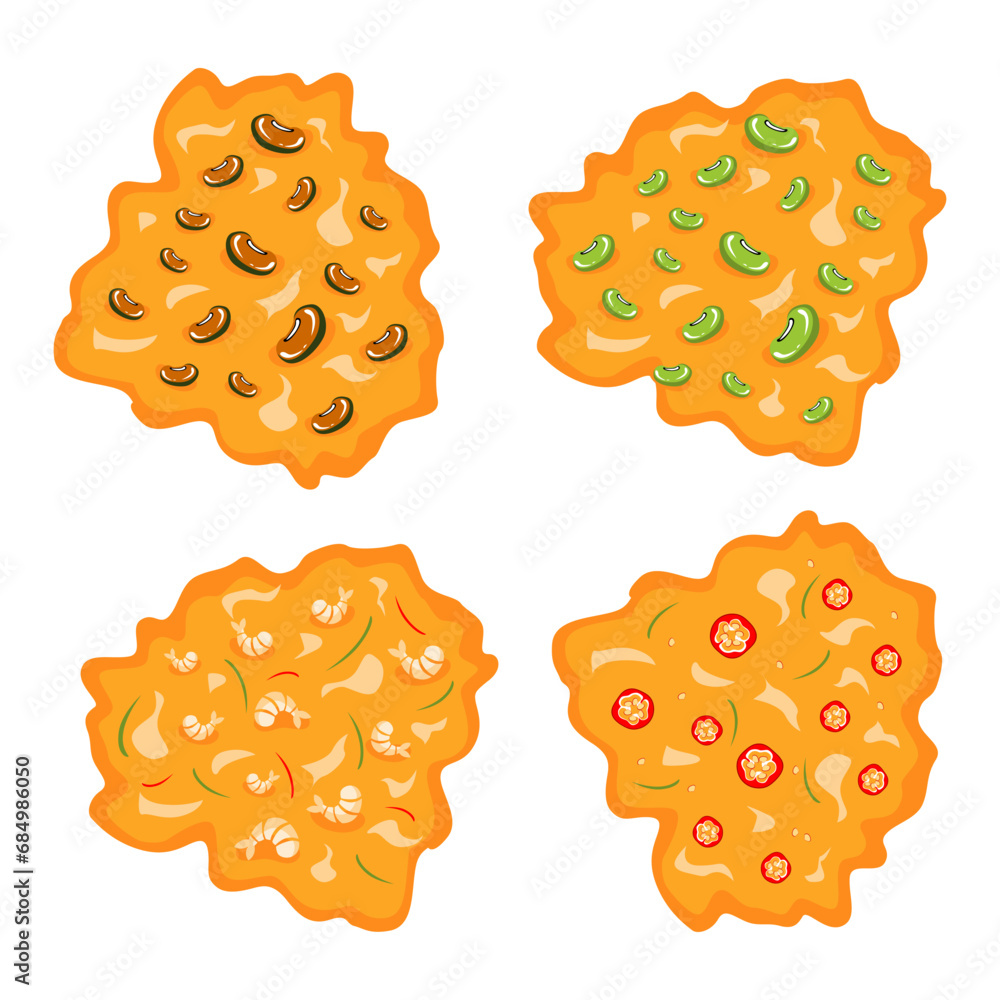 Peyek Is an Indonesian Traditional Crunchy Snack , come with various ...