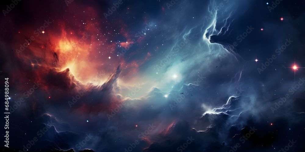 Stellar scenery, galaxies, planets, space, futuristic world, nebula ...