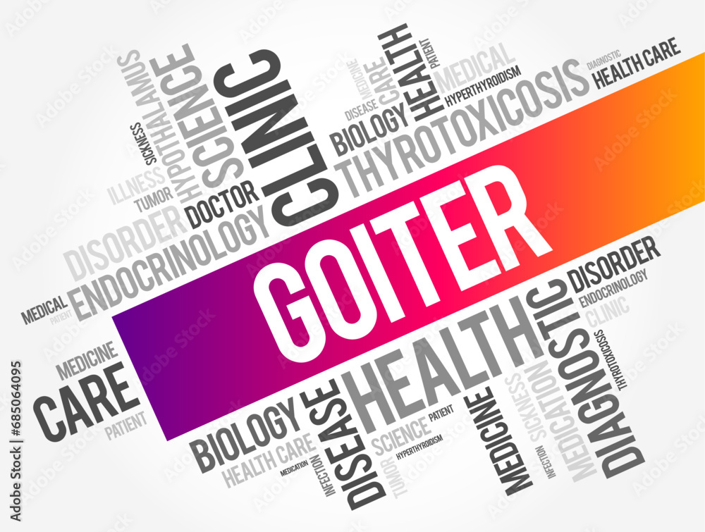 Goiter is a lump or swelling at the front of the neck caused by a ...