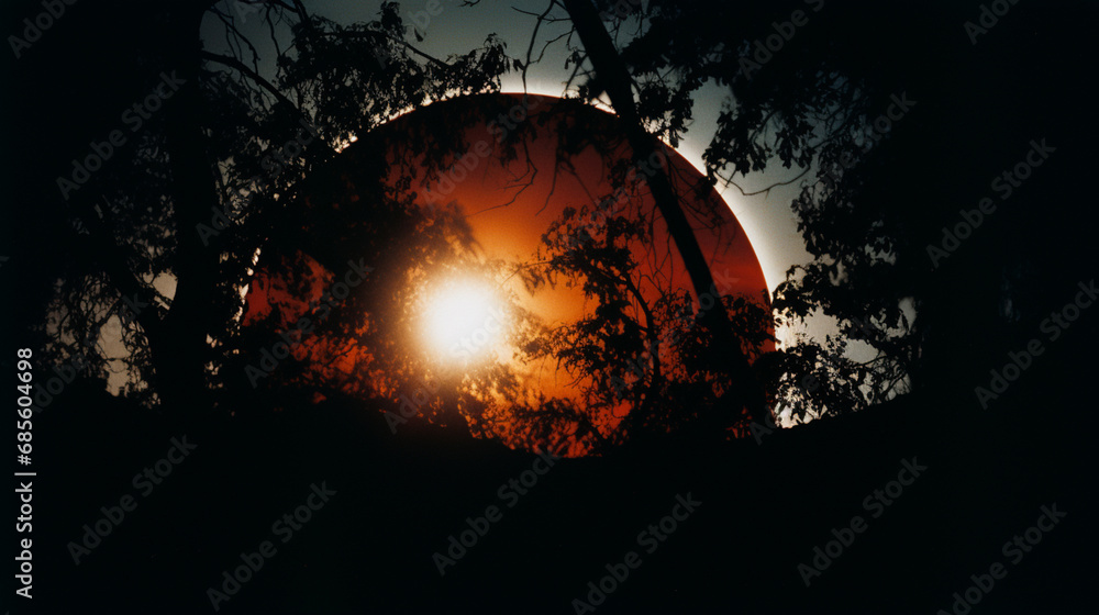 Abstract eclipse imagery portraying the courageous act of stepping ...