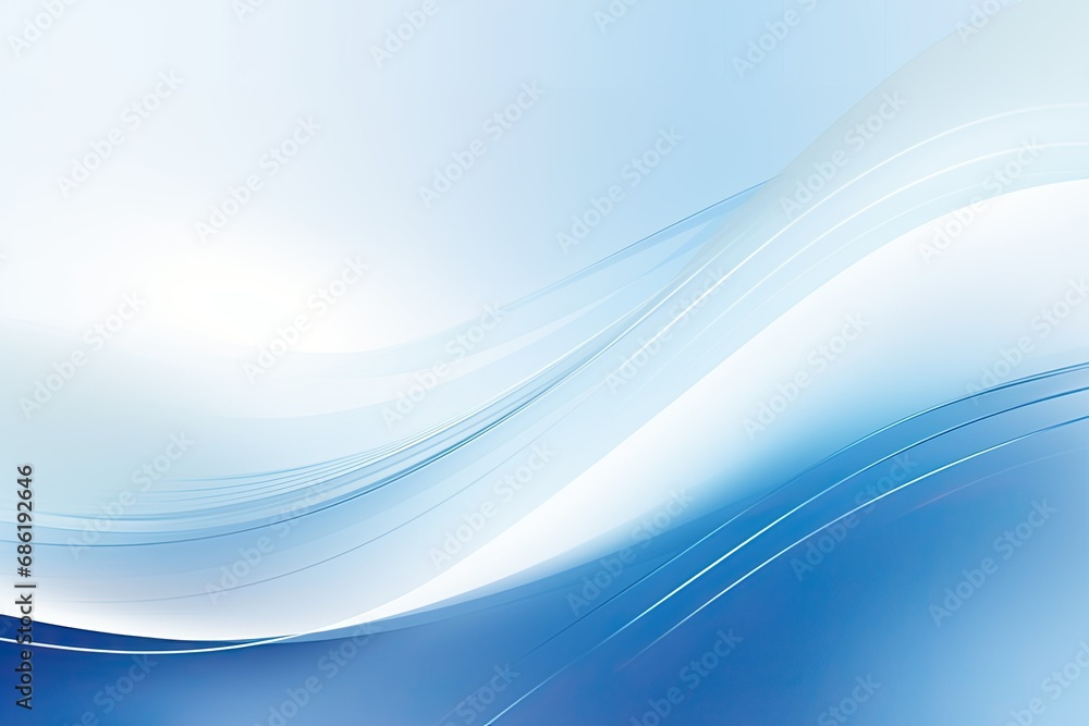 abstract blue wave background template for powerpoint presentation ...