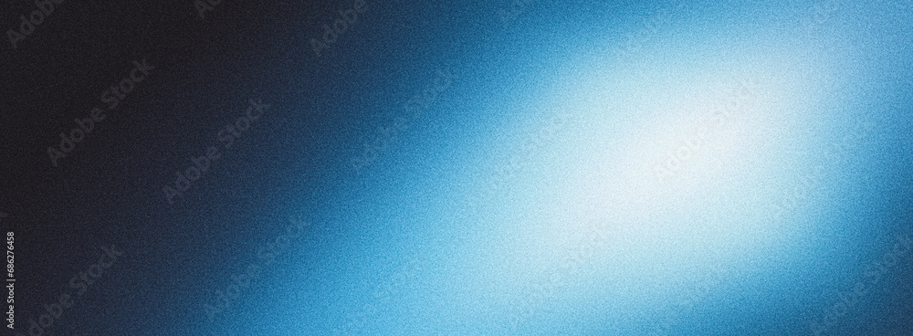 Blue gradient background grainy glowing blue light on dark backdrop ...