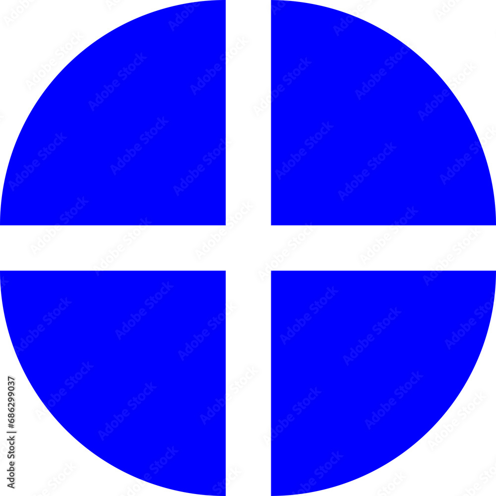 Transparent PNG file of a circle cut into segments and moved to form a ...