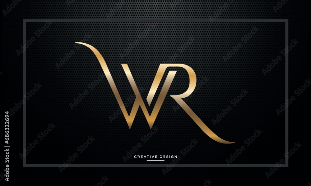 WR or RW Alphabet letters logo monogram Stock Vector | Adobe Stock