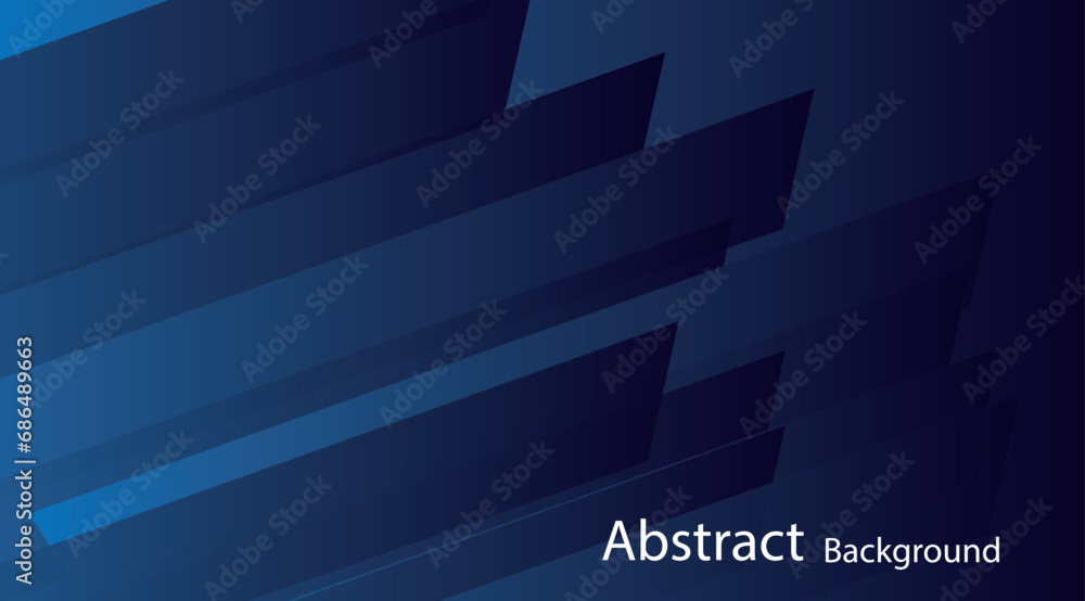 Abstract Blue Background Geometric Background Dark Space With Glow