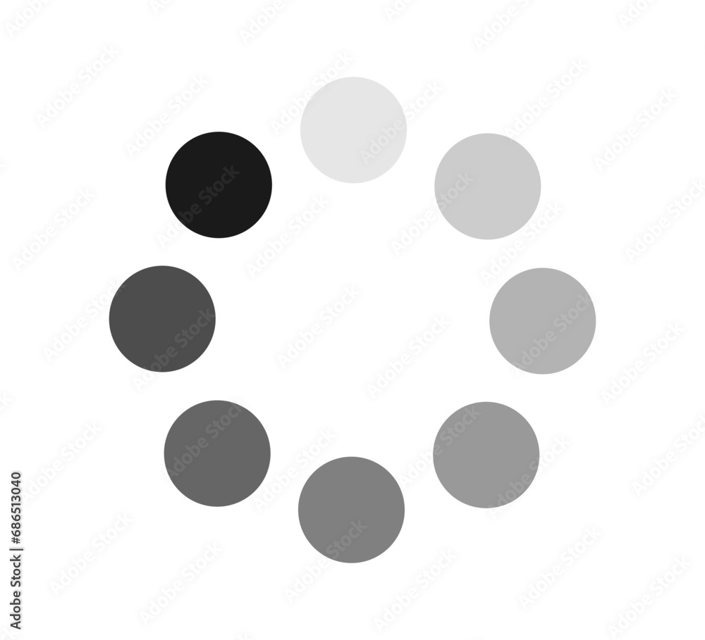 Vector de Stock Dotted gradient circle. Load icon. Throbber symbol ...