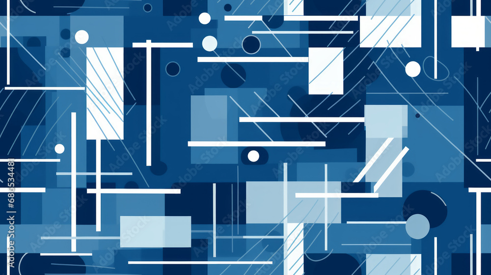 Seamless pattern illustration background inspired by architectural ...
