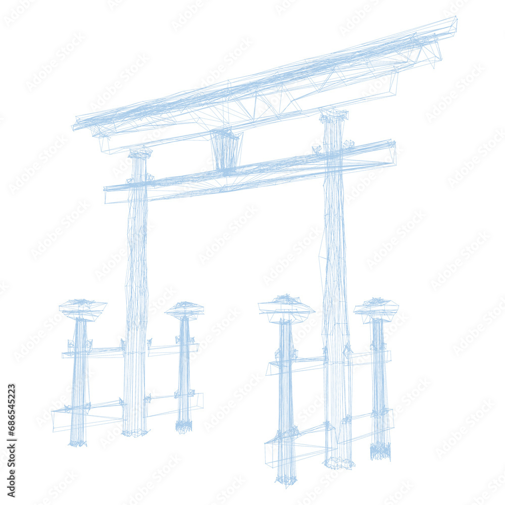 Explore the beauty of Japanese architecture with a 3D-rendered ...