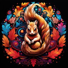 Abstract Squirrel Art Print Free Stock Photo - Public Domain Pictures