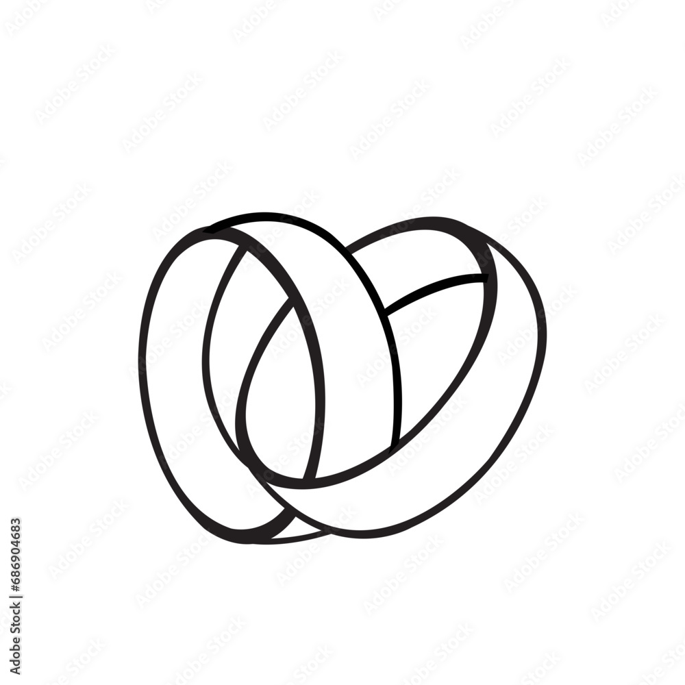 Marriage Rings Svg png , Ring Svg, Wedding Svg, Clipart, Silhouette ...