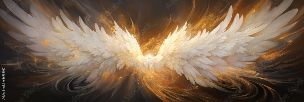 An Ethereal Vision of Purity and Grace: Majestic Abstract White and ...