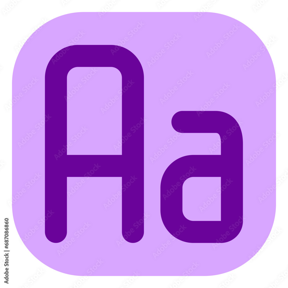 Editable font capitalization vector icon. Part of a big icon set family ...