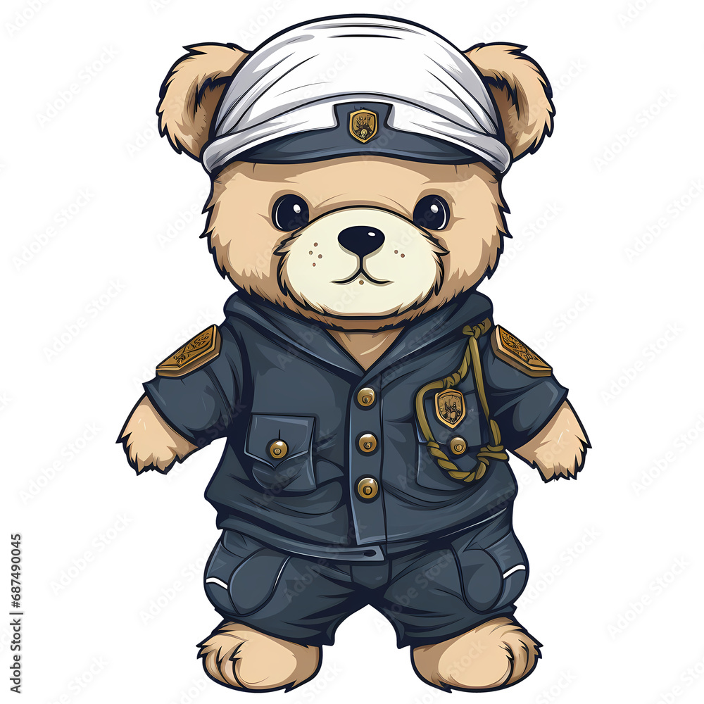 Cute Teddy Bear Navy Seal Clipart Illustration Stock Illustration ...