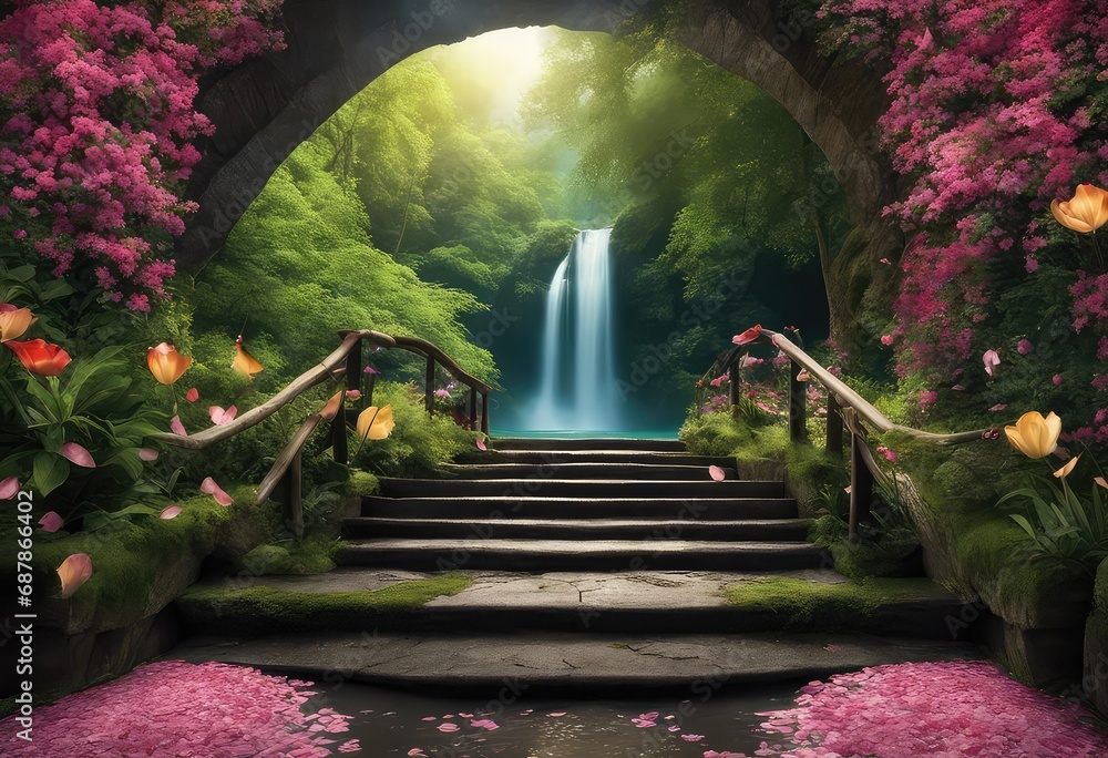 Wedding backdrop, maternity backdrop, spring, Arch, Gate, Fairytale ...