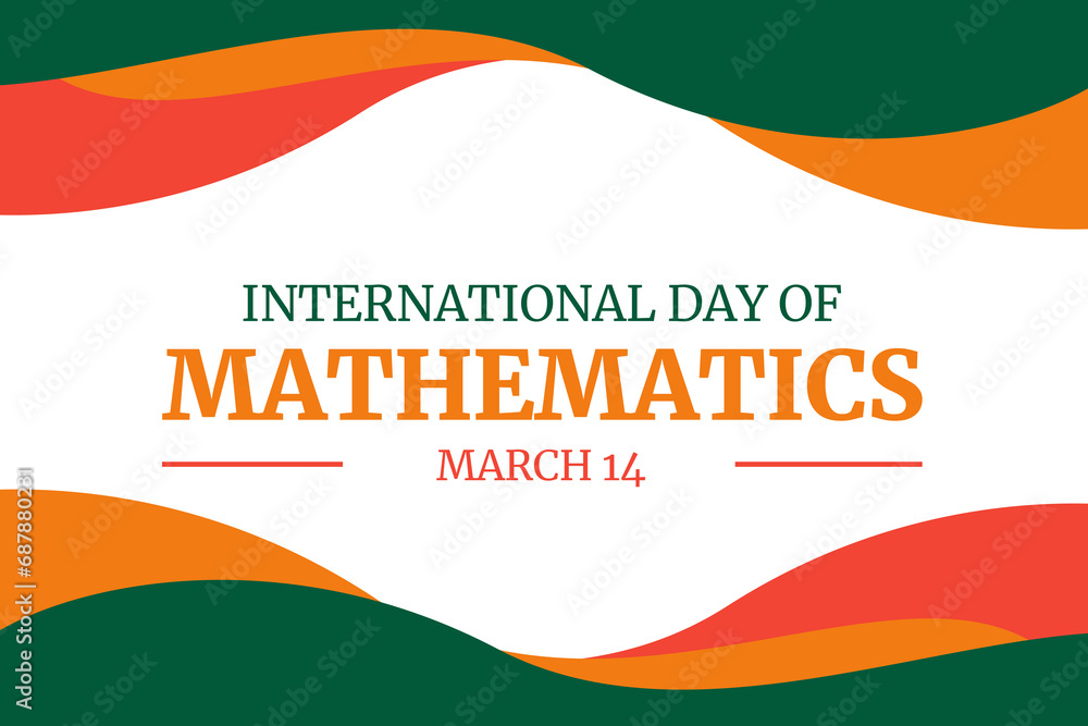 International Day of Mathematics Wallpaper with traditional border ...