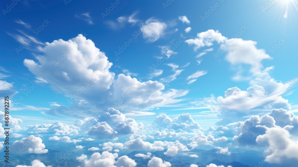 Transparent Blue Sky Clouds Atmospheric Afternoon, HD, Background ...