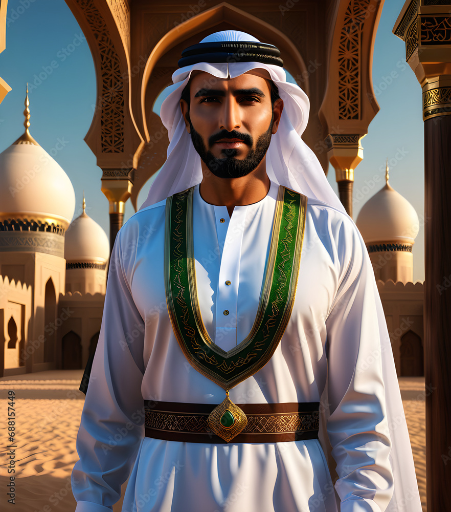 Emirati Elegance: Capturing the Timeless Tradition of the Kandura, the ...