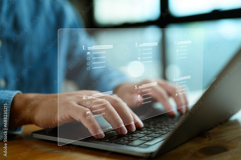 Document management system DMS. Assessment form, questionnaire ...