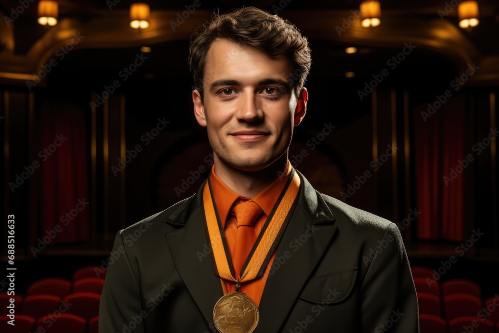 Employee graces the theater with a medal blending work and passion ...
