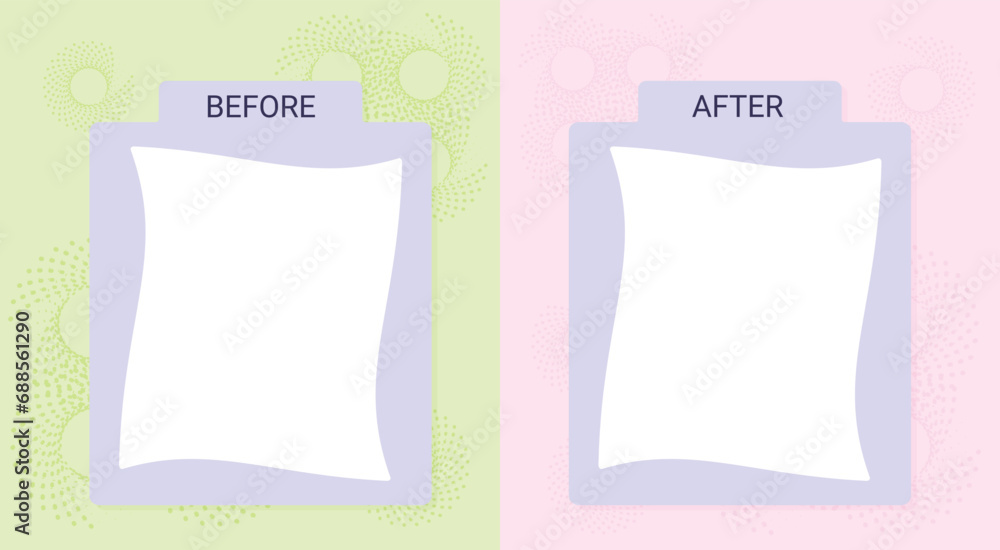 Before and After template. Comparison background for graphic design ...