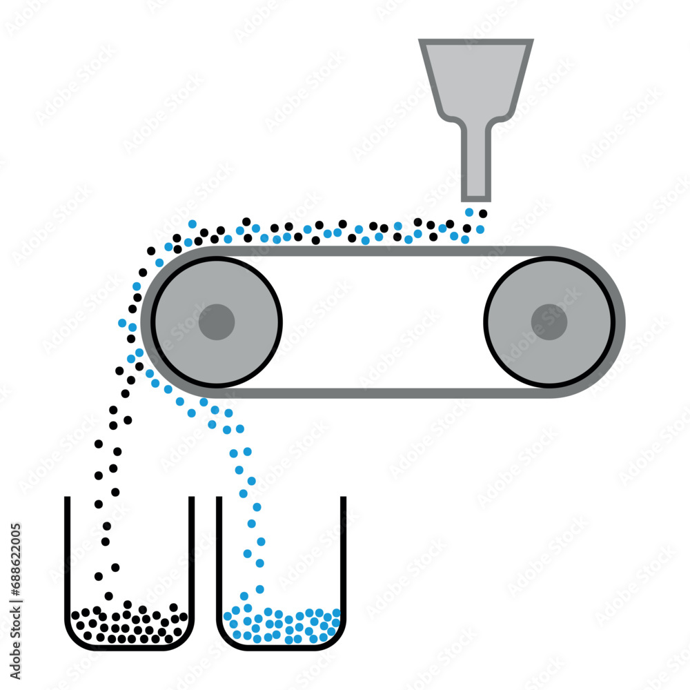 Magnetic separation method diagram. Scientific resources for teachers ...