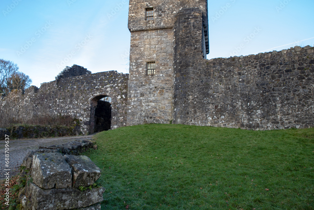 Mugdock Castle. Scotland. U.K. was the stronghold of the Clan Graham ...